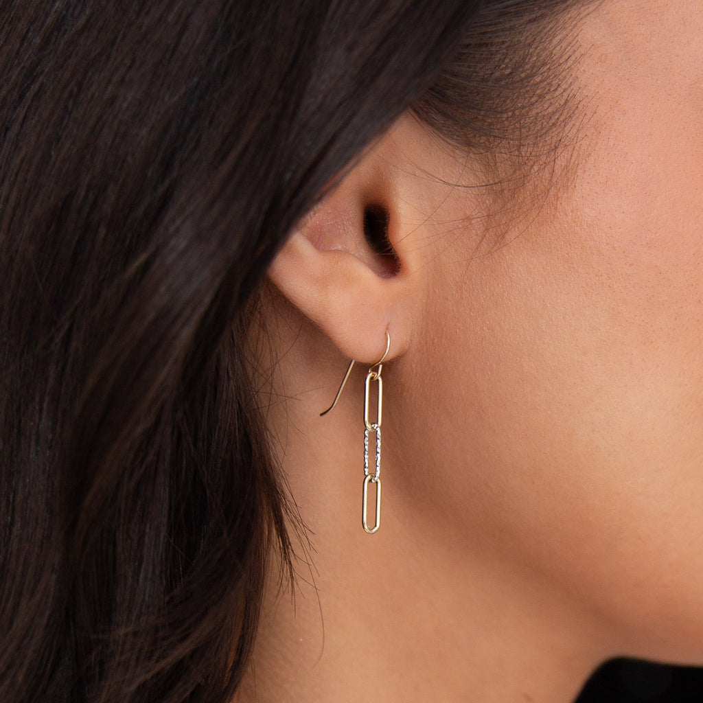 Emmy golden creol earring store